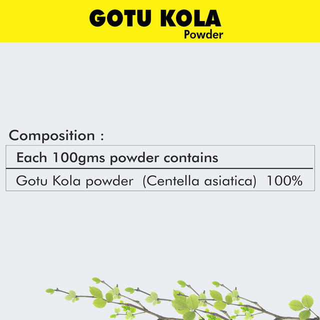 Buy Gotu Kola Powder for Enhanced Brain & Nervous System Support ...