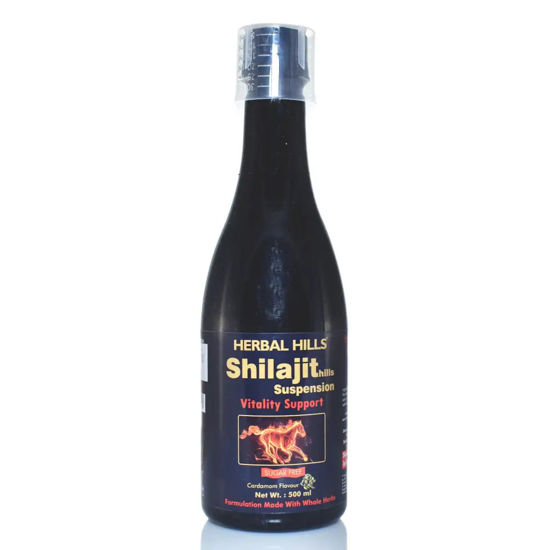 Buy Shilajit Suspension Syrup For Holistic Wellness – Herbal Hills Wellness